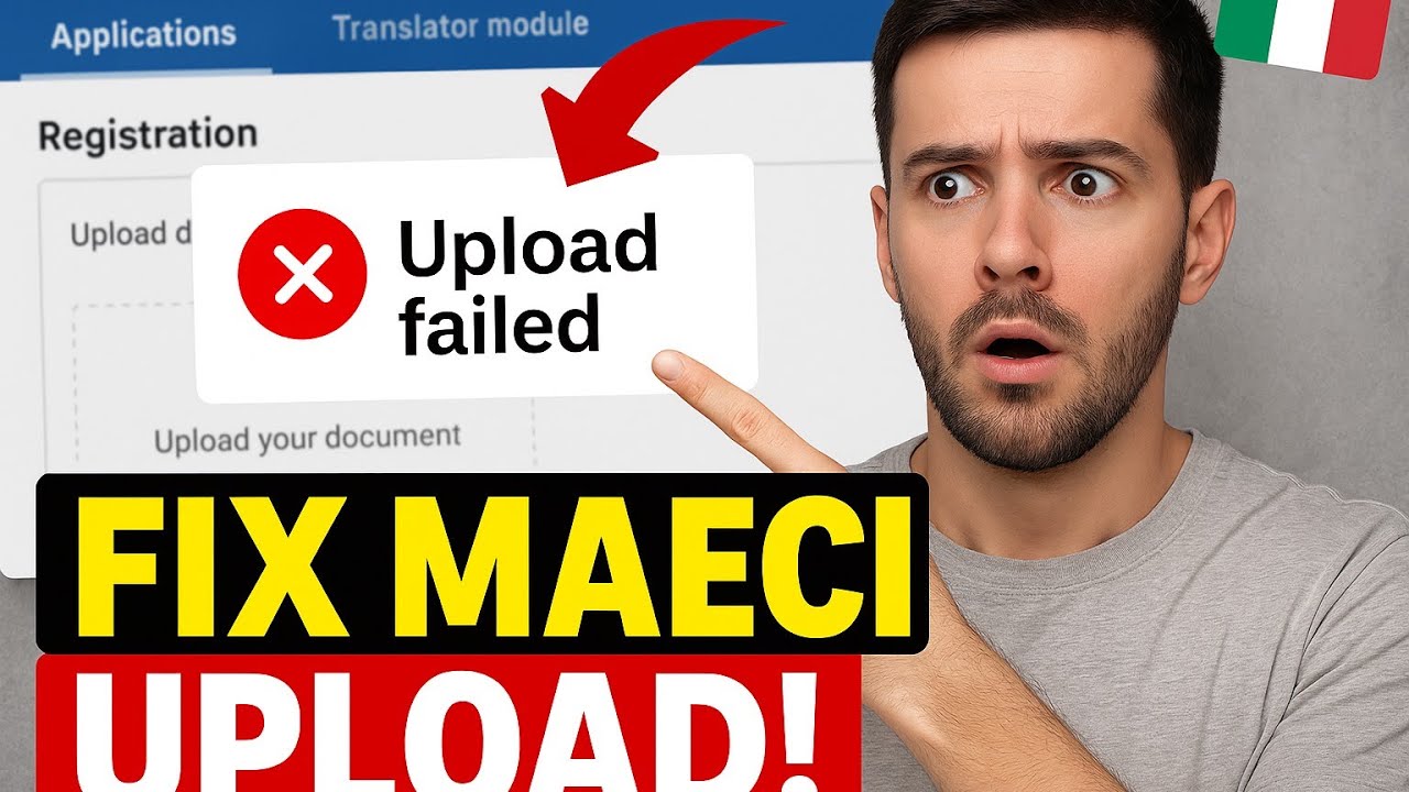 MAECI Scholarship Registration & File Upload Errors FIXED || Easy Step ...