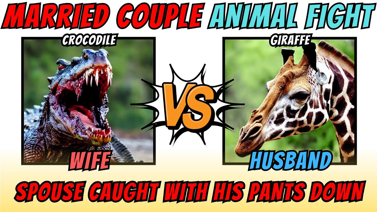 Crocodile VS Giraffe Spouse caught with his pants down Married Couple ...