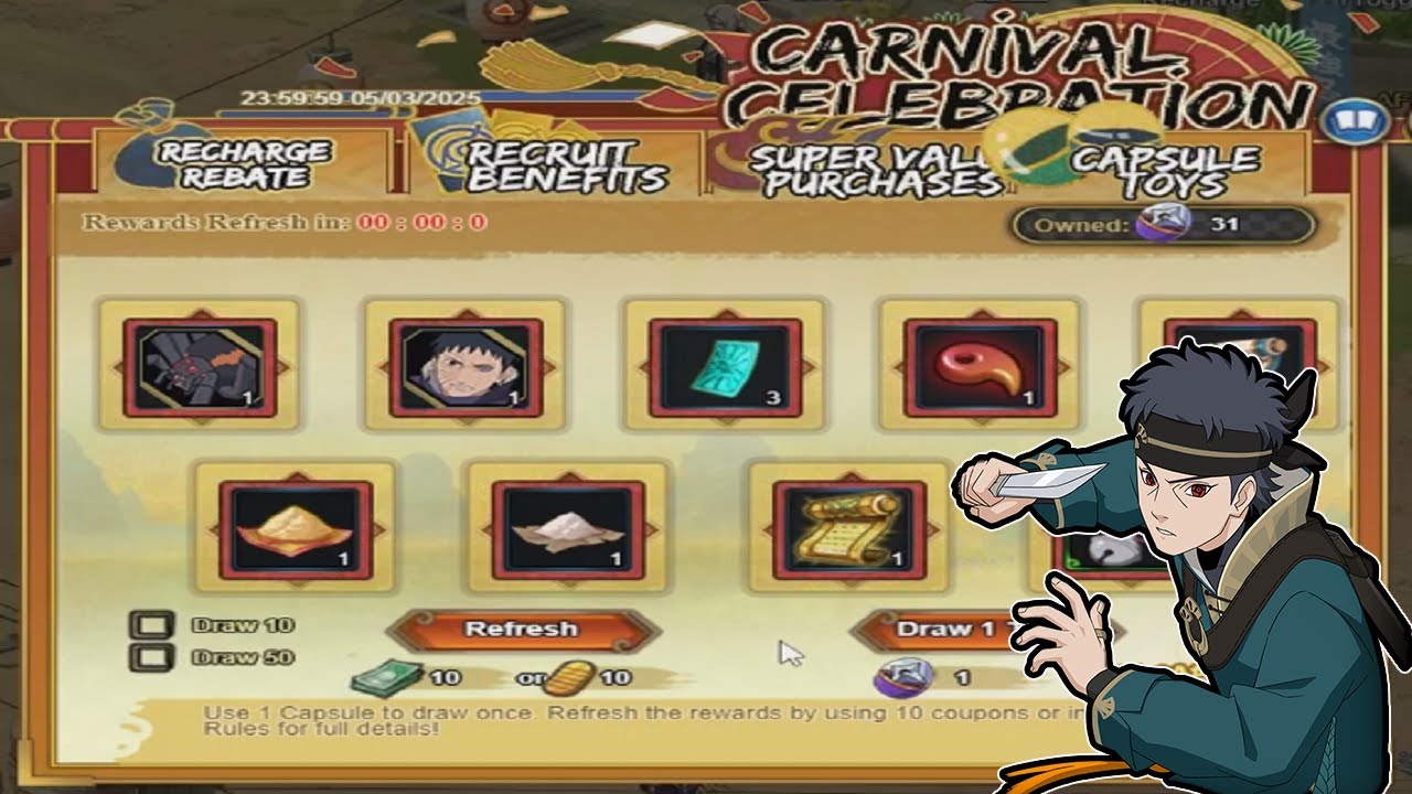 NARUTO ONLINE: 500 SEAL SCROLL REBATE - YouTube