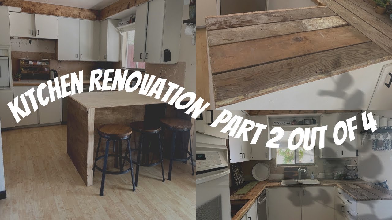 Kitchen Renovation Part 2 | CREATING KITCHEN BAR ENTENSION - YouTube
