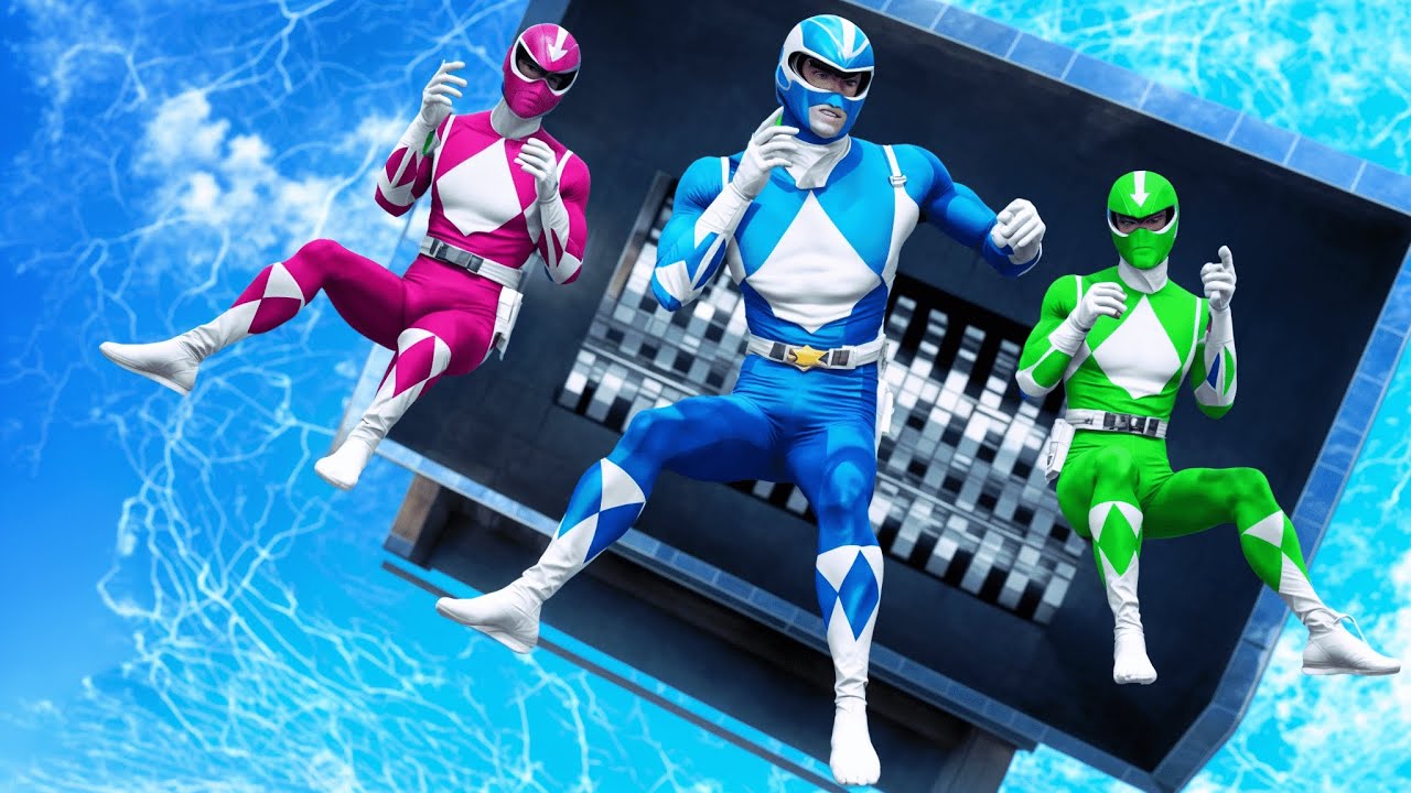 GTA 5 Ragdolls POWER RANGERS Jumps/Fails (Euphoria Physics/Compilation ...