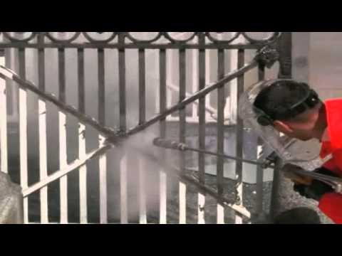 Industrial gate cleaning - YouTube