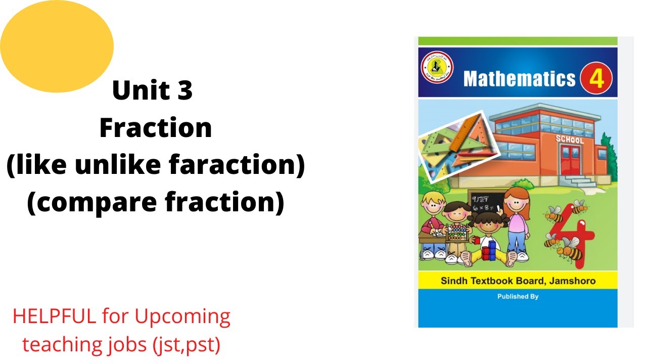 Unit 3 fraction Math class 4 | Like and unlike fraction | compare ...