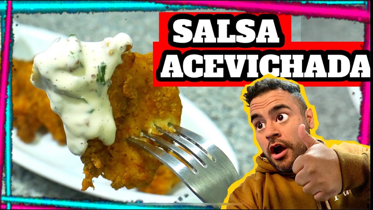 SALSA ACEVICHADA Para Acompañar Chicken Fingers - YouTube