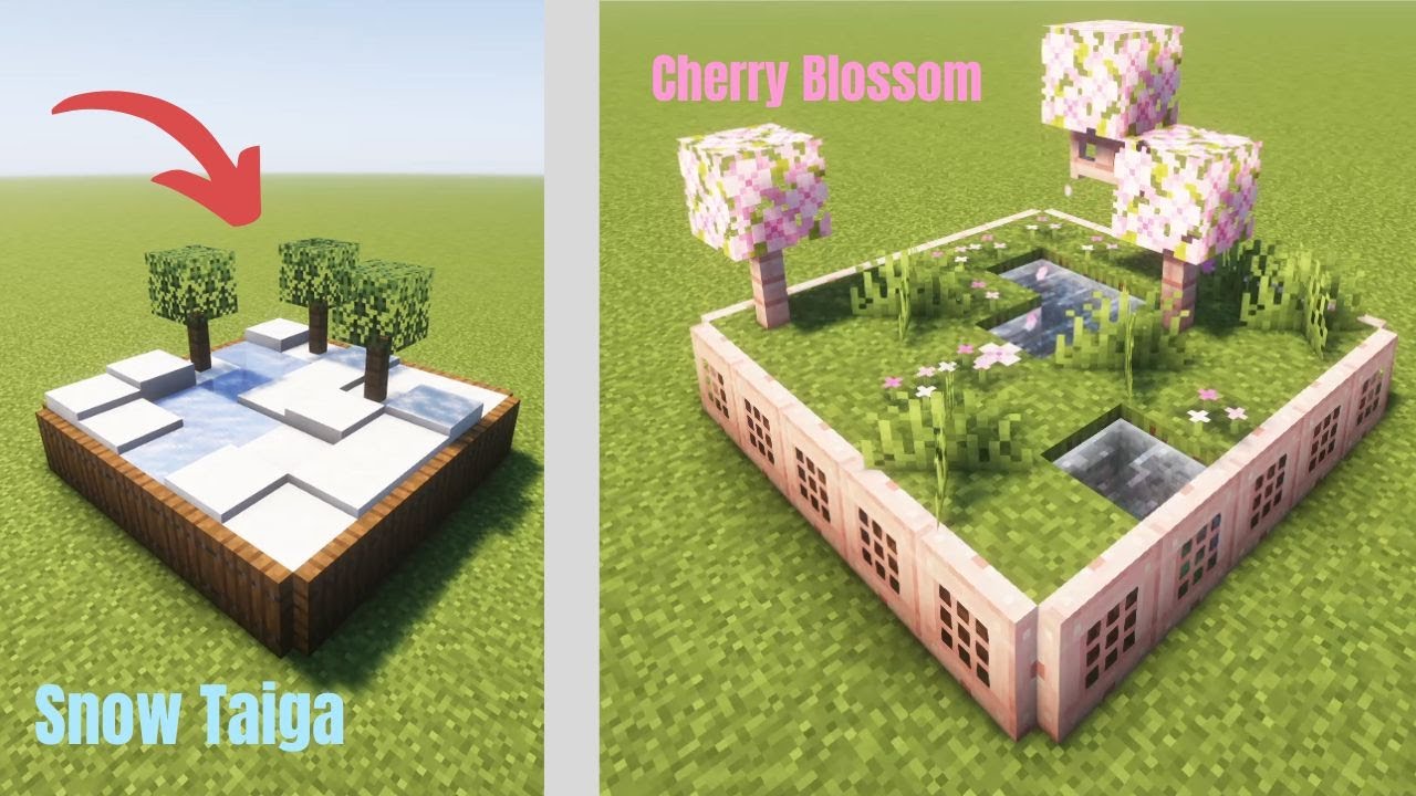 How to Build Minecraft MINI Biomes! - YouTube