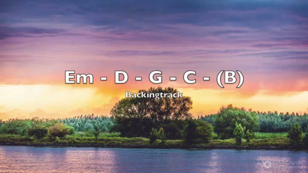 Melodic guitar backing track E minor (Em) pop ballad - YouTube