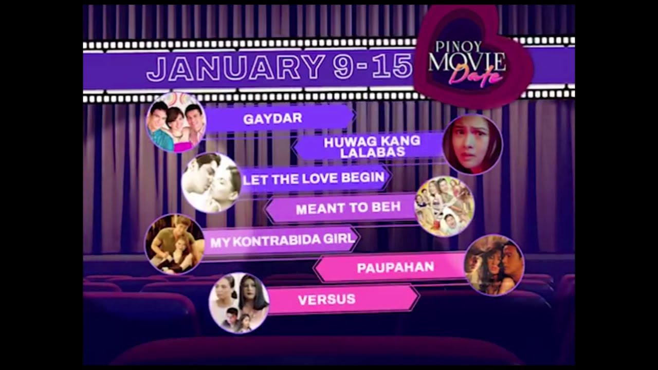 I Heart Movies Pinoy Movie Date (January 09 to 15, 2022) Line-Up HD ...