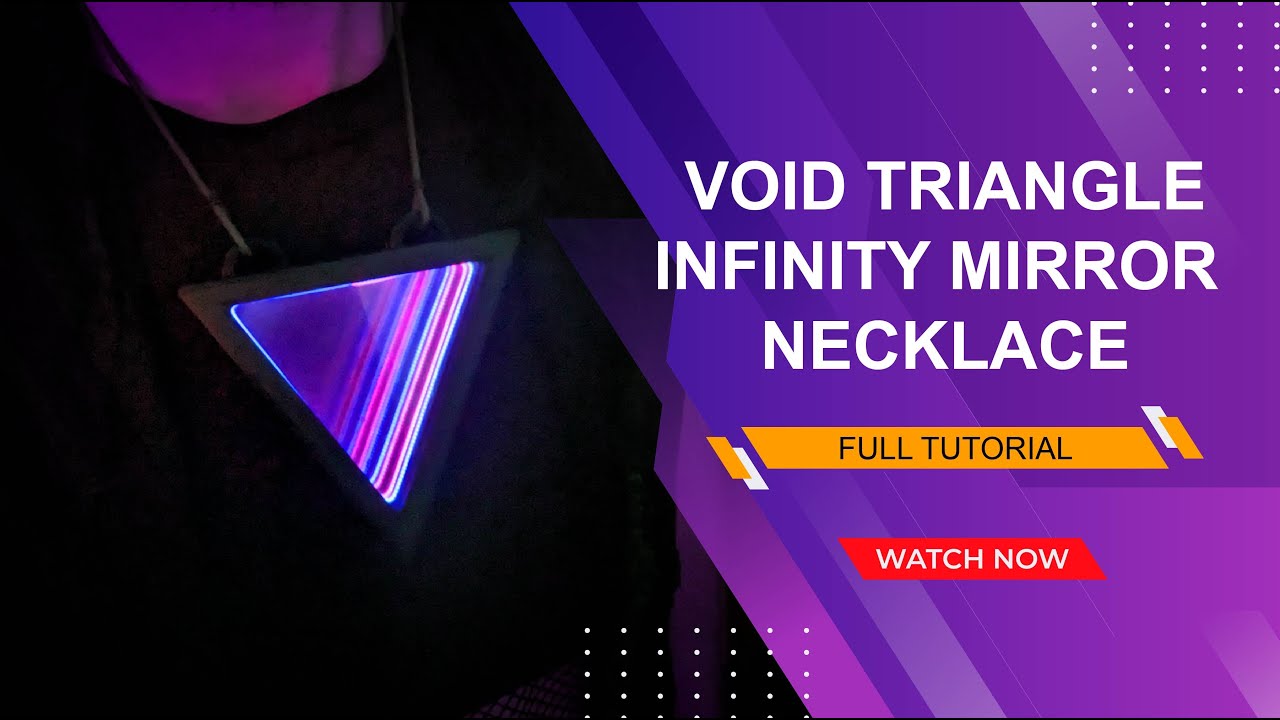 Void Triangle Infinity Mirror Pendant Tutorial - YouTube