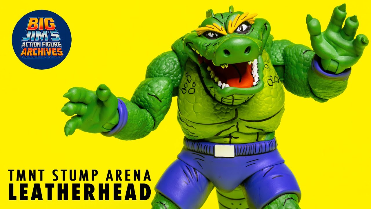 NECA TMNT Stump Arena Wrestling Leatherhead: Rapid Review - YouTube
