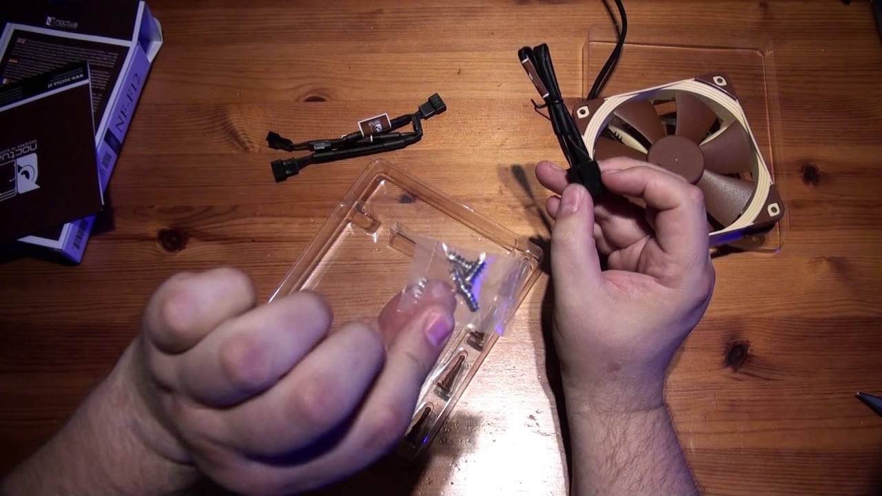 Noctua NF-F12 PWM Computer Case Fan Unboxing - YouTube