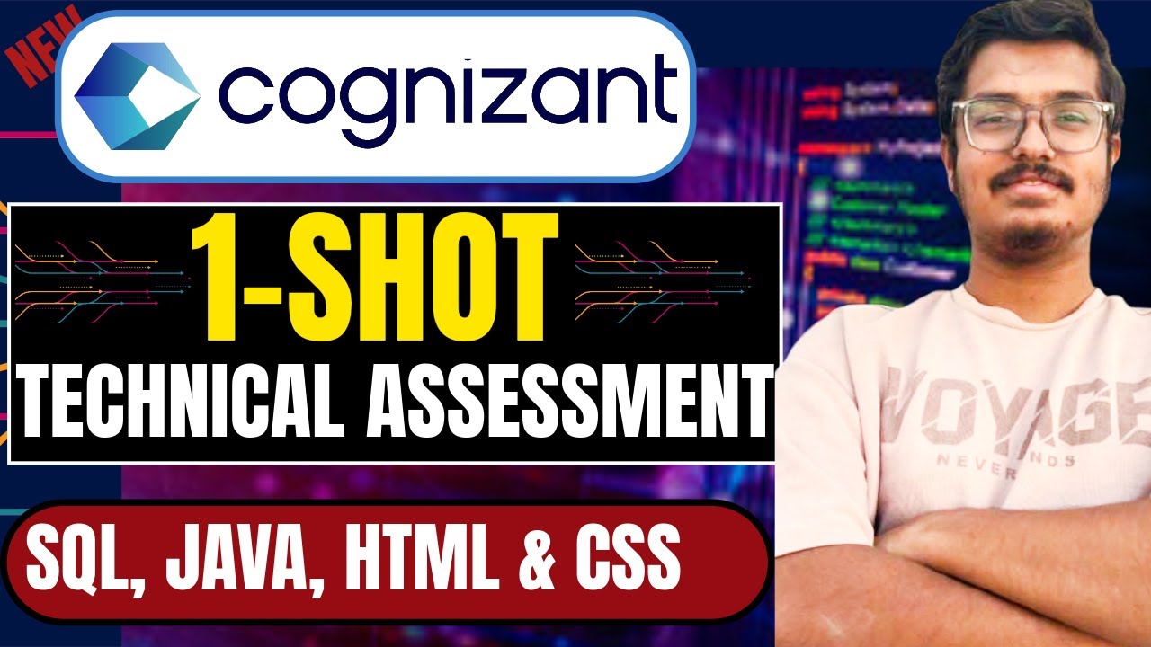 Cognizant 1-SHOT Technical Assessment | SQL, JAVA, HTML & CSS | Cognizant Hiring - YouTube