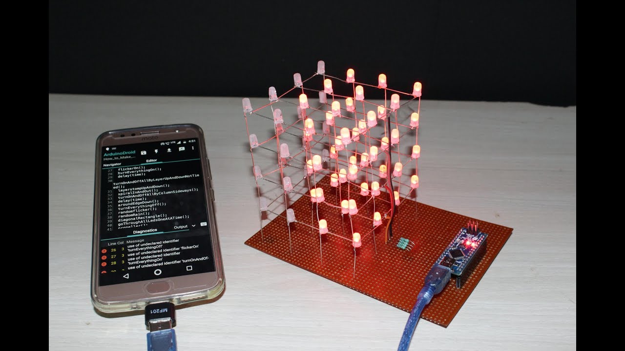 How to Make a Dancing LED Cube - YouTube