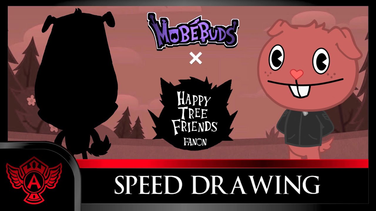 Speed Drawing: Happy Tree Friends Fanon - Jippery | Mobebuds Style ...