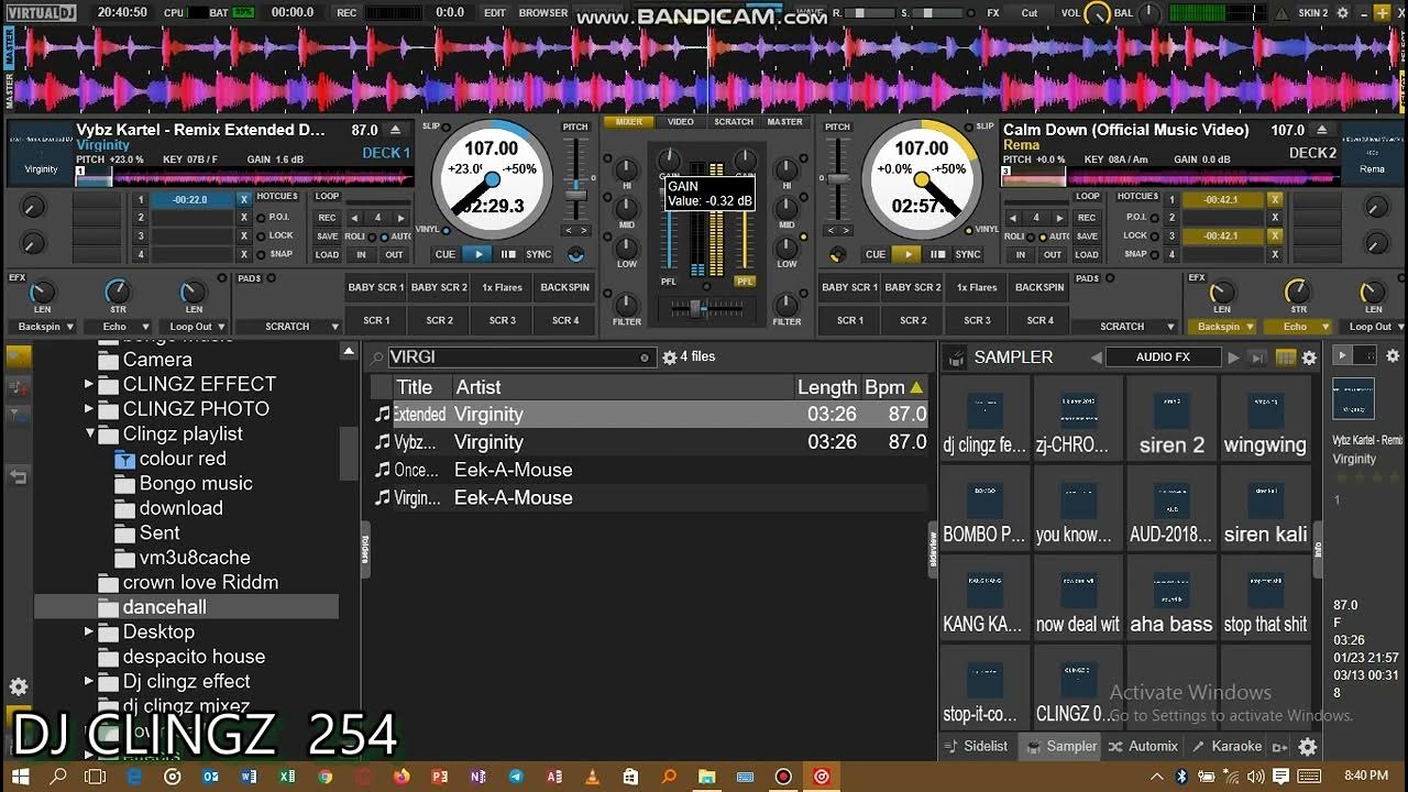 dj clingz how to set scratch transition crossfader and how to use echo $ backspin - YouTube