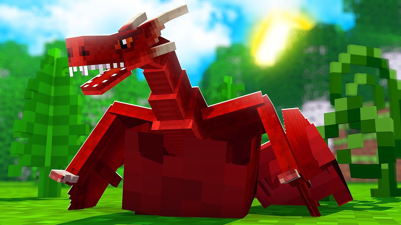 Minecraft: DRAGÃO VERMELHO NASCEU!! - ERA DOS DRAGÕES ‹ DONAT3LO ...