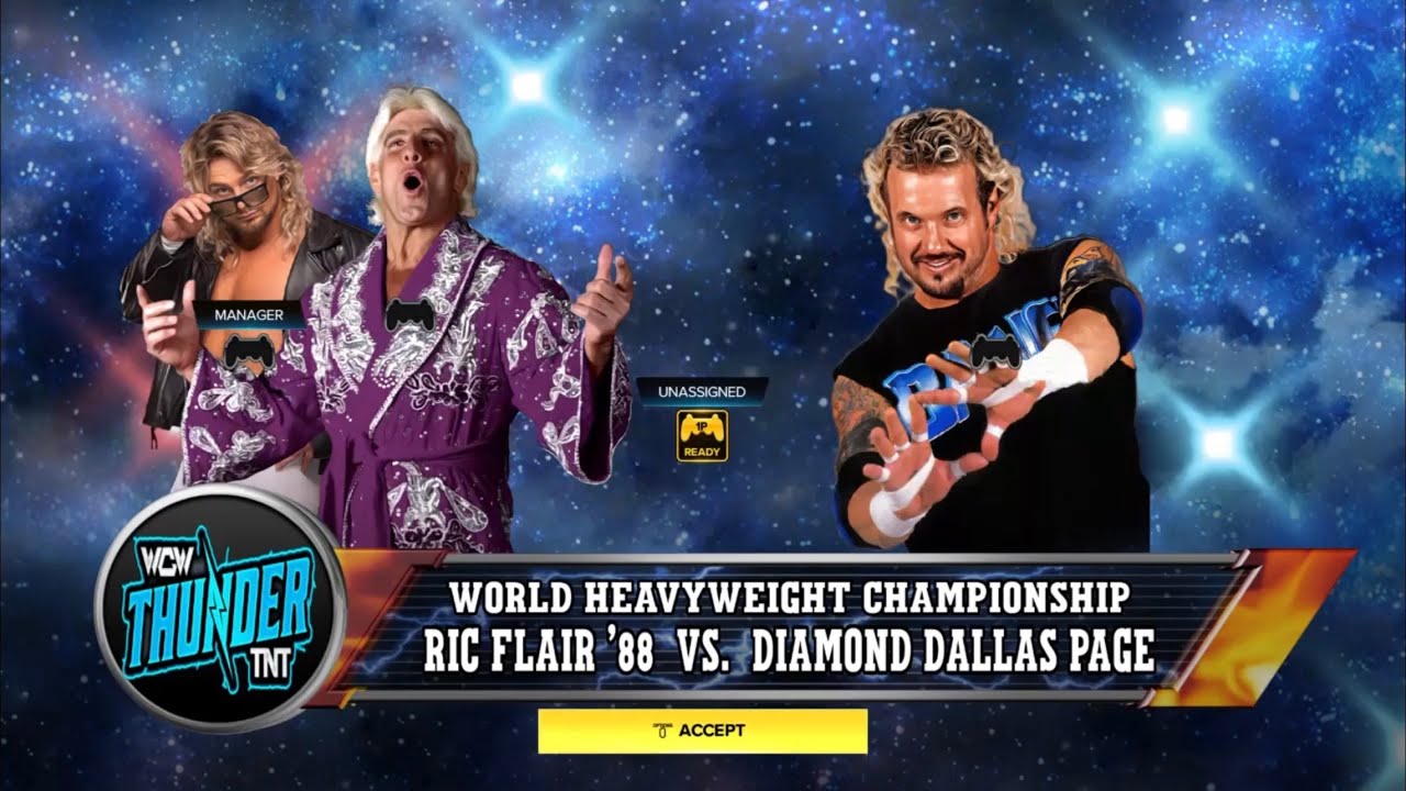Ric Flair Vs Diamond Dallas Page wcw 2k23 - YouTube