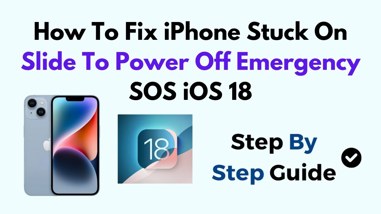 How To Fix iPhone Stuck On Slide To Power Off Emergency SOS iOS 18 ...