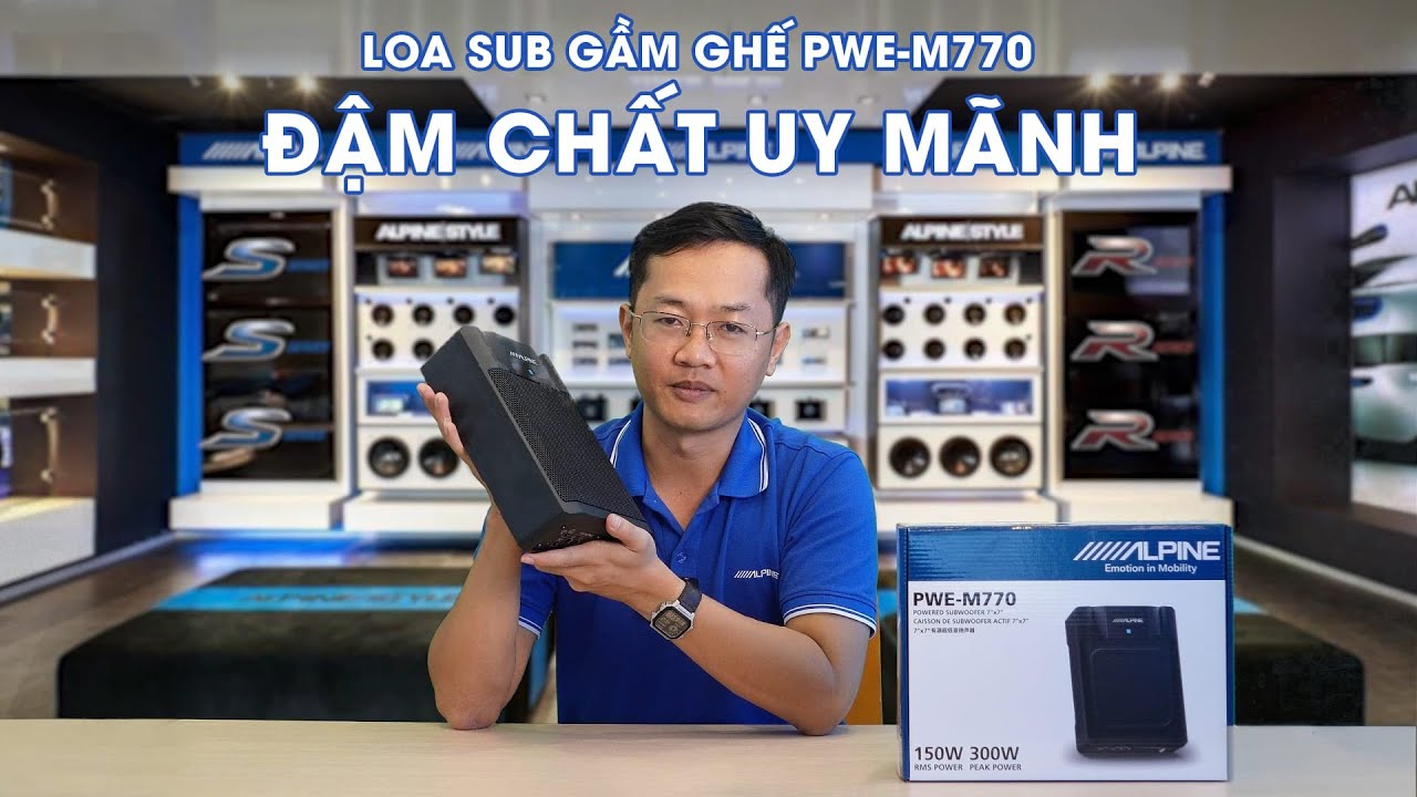 LOA SUB GẦM GHẾ PWE-M770 I ALPINE ENTRY 2023 - YouTube