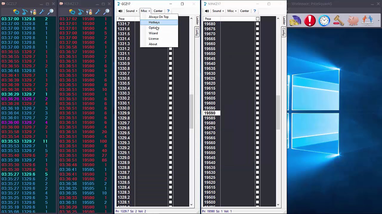 PriceSquawk in Jigsaw daytradr - YouTube