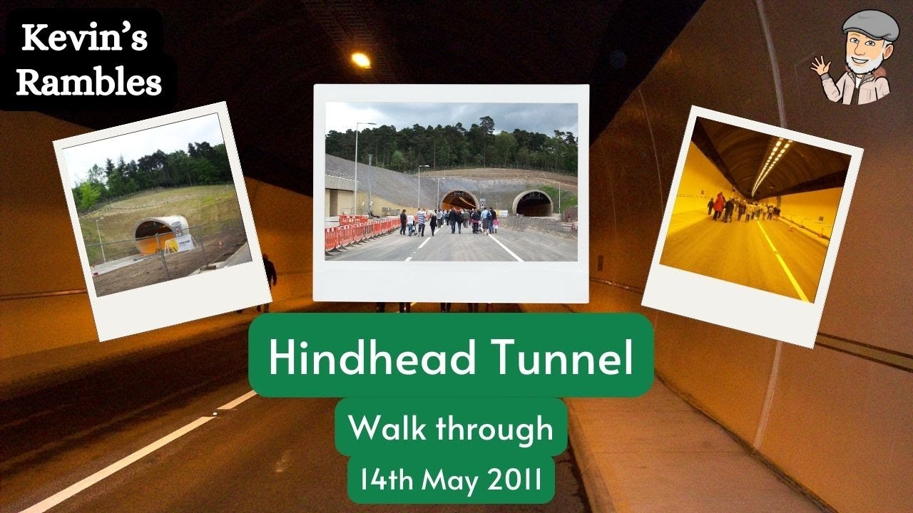 Hindhead Tunnel walk through - YouTube