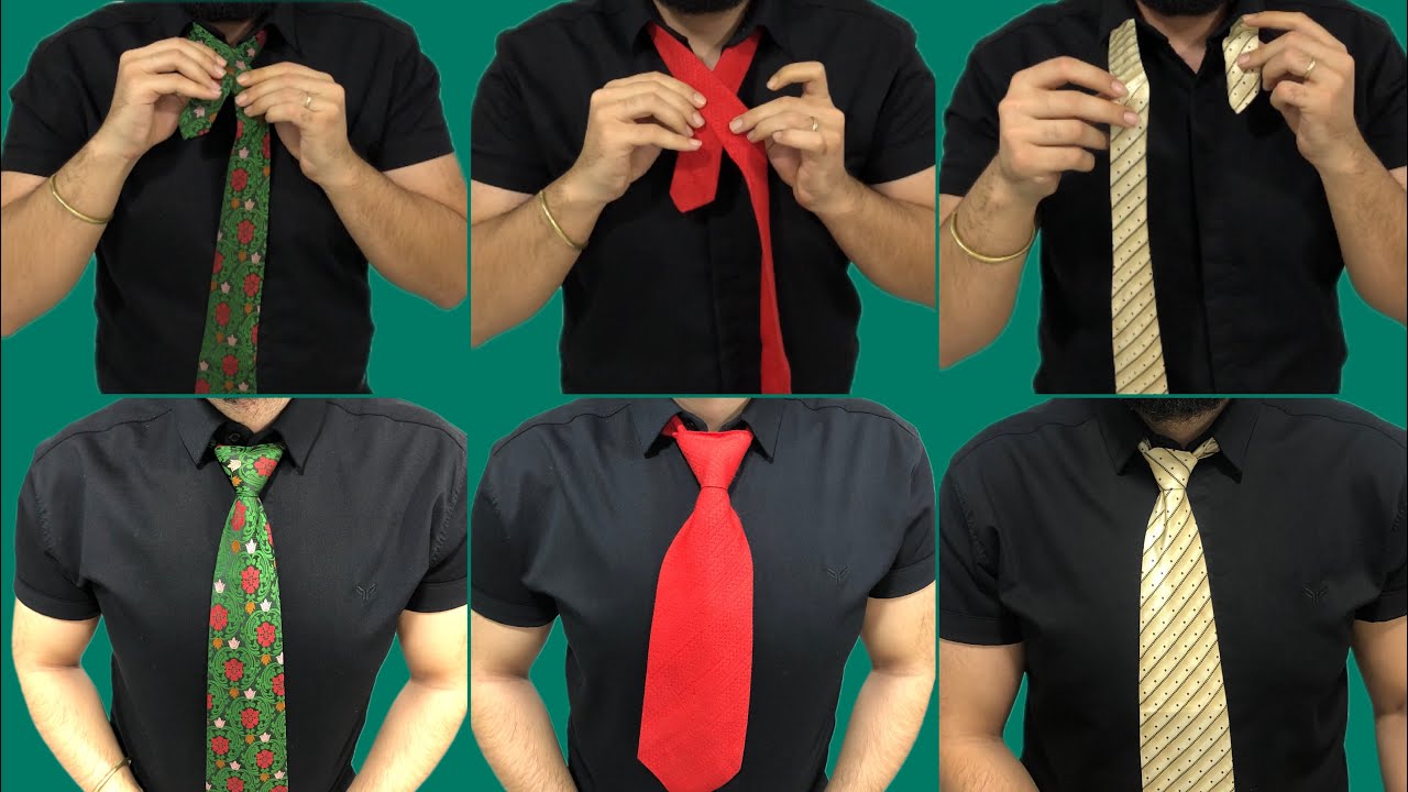 Learning how to tie 4 beautiful and easy tie models for Christmas - YouTube
