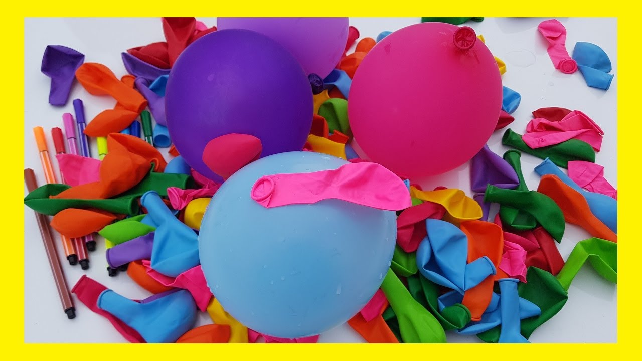 Making Slime with Pop Balloons - Satisfying Slime Video - YouTube