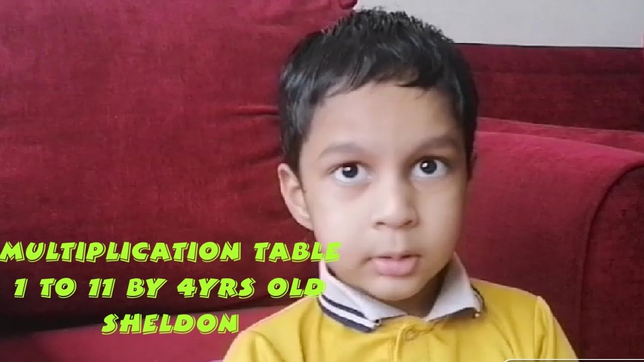 Multiplication Tables 1 to 11 Recitation by 4yrs old ️ - YouTube