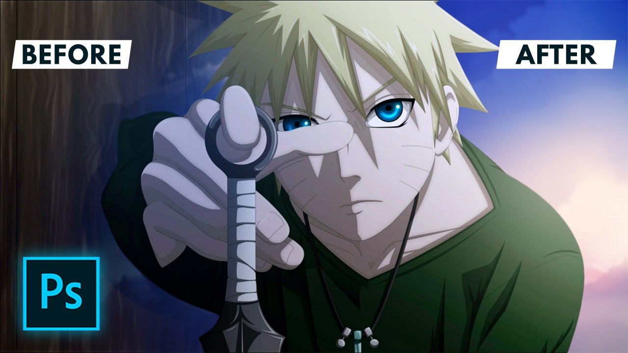 HOW TO REMOVING BACKGROUND ANIME IN PHOTOSHOP - YouTube