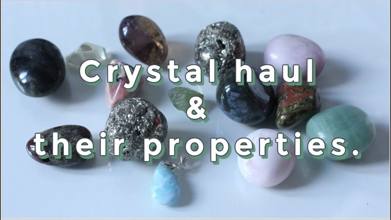 LITHOTHERAPY - Crystal haul and their properties 💎 - YouTube