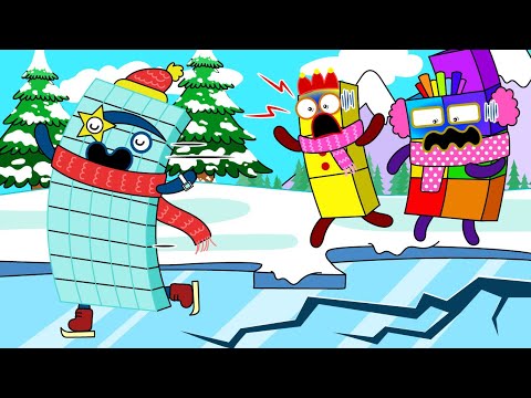 Be careful NB 50! The Ice Is Breaking! Numberblocks Fanmade Coloring ...