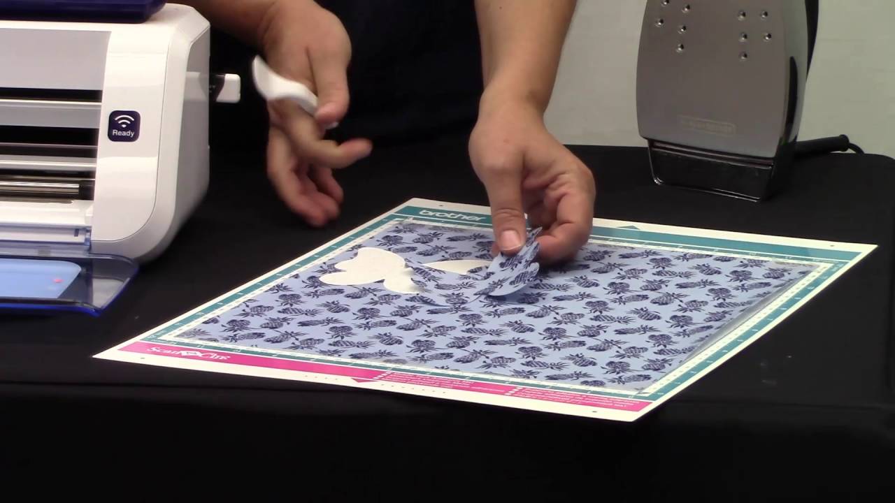 Hotfix Fabric - Cutting fabric on the Brother ScanNCut - YouTube