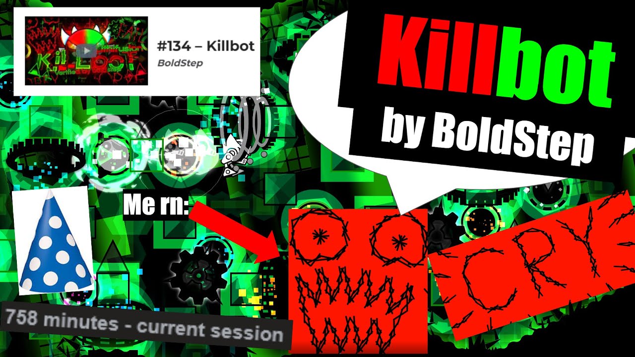 Killbot (Extreme Demon) by BoldStep | Geometry Dash - YouTube