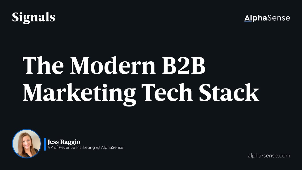 The Modern B2B Marketing Tech Stack | Signals by AlphaSense Podcast ...