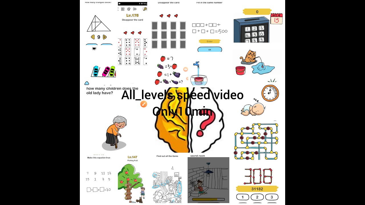 1-190 Brain out game all level step by step speed video (updated 2020 ...