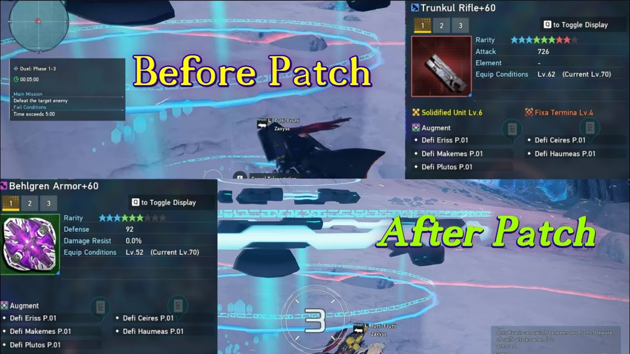 [PSO2 NGS] Dual Quest Ranger class buff testing comparison - YouTube