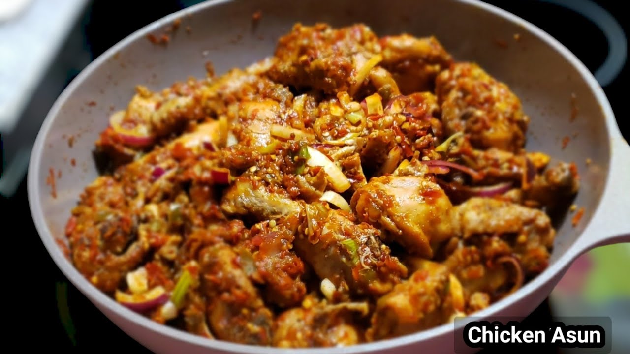 HOW TO COOK CHICKEN IN PEPPER 🌶 SAUCE RECIPE 😋 CHICKEN ASUN RECIPE ...