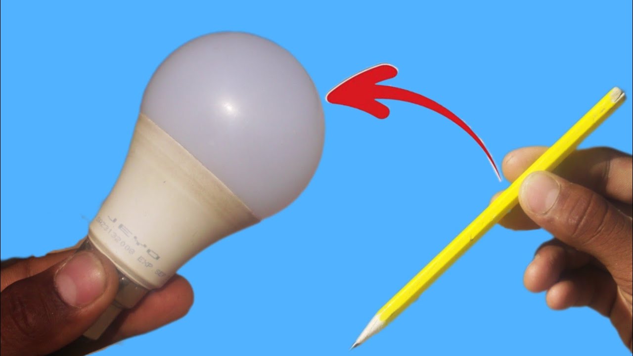 Just take a common pencil and fix all the led bulbs - YouTube