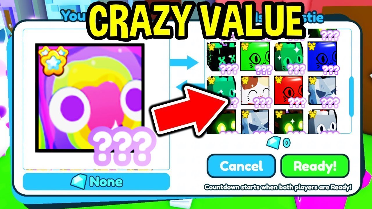 What Do People Trade for a HUGE RAINBOW SLIME in Pet Simulator X - YouTube