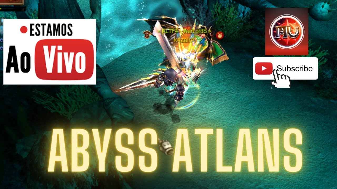 UMA NOVA AVENTURA - MAPA ABYSS ATLANS GLOBAL MU ONLINE GMO 2023 - YouTube