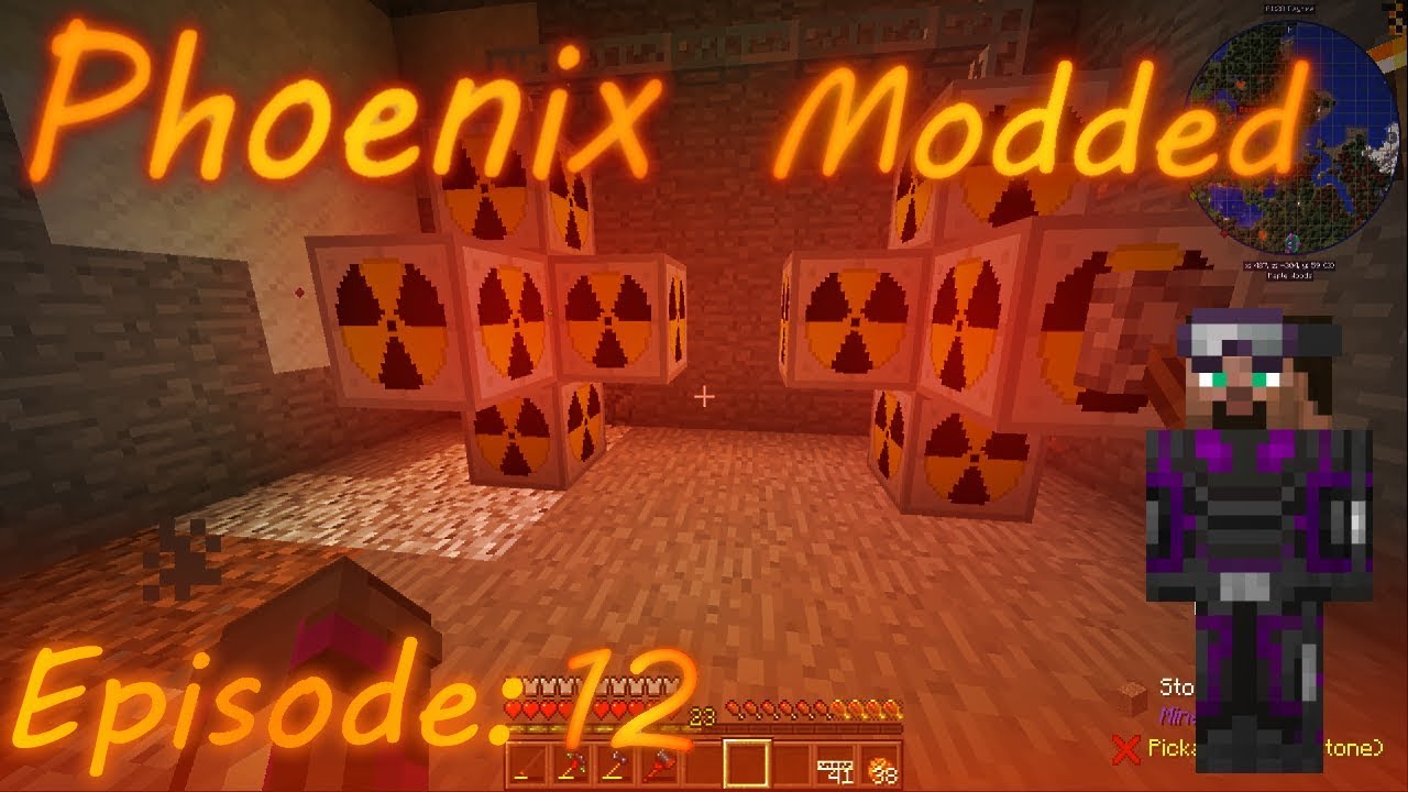 Minecraft: Phoenix Modded Survival Ep. 12: 2nd Reactor and UU! - YouTube