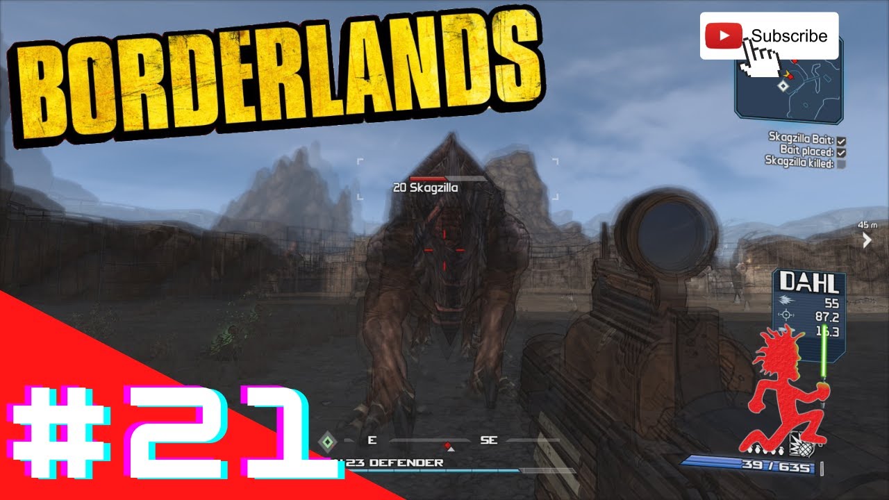 "Borderlands (2009) GOTY Enhanced: Part 21 - Run It's Skagzilla!! Epic ...