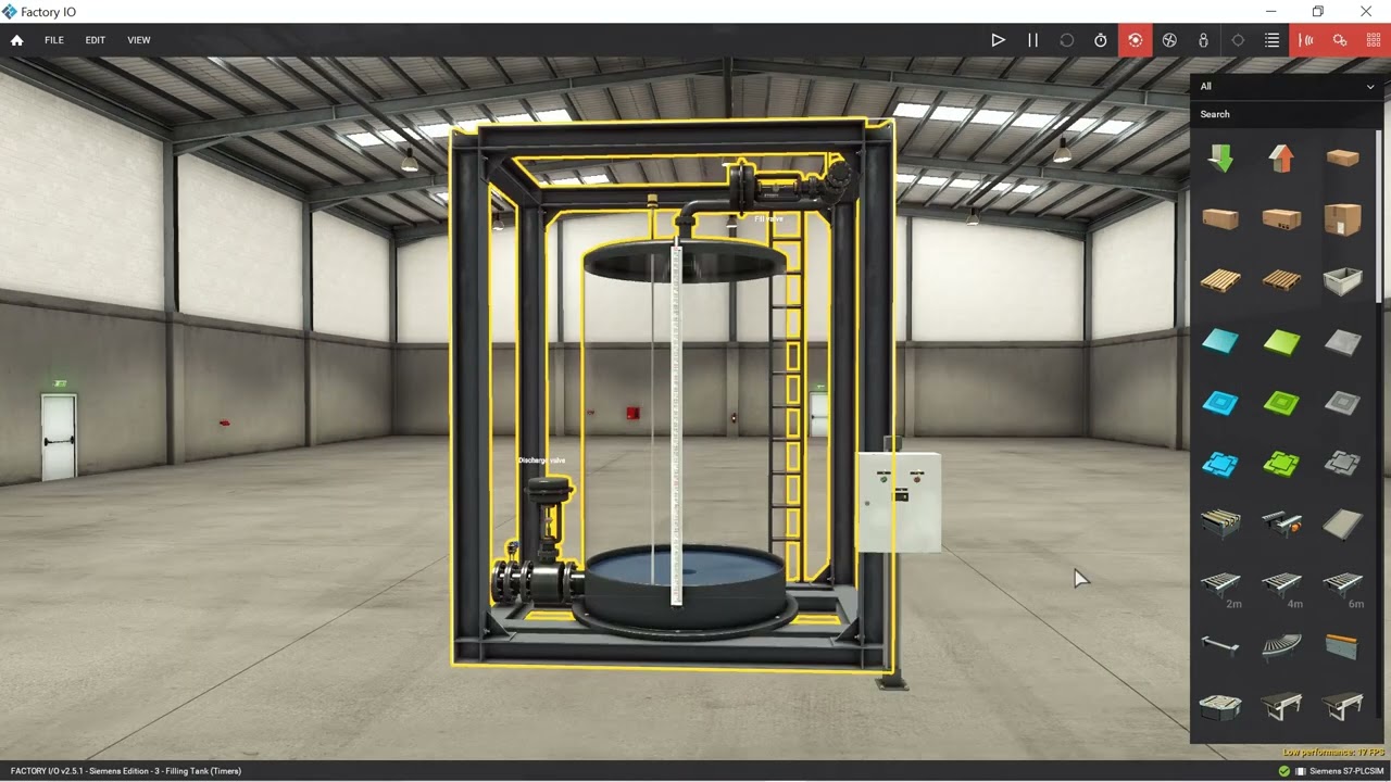Factory IO - 3 (Exploração 3 com o S7-PLCSIM) -TON Delay Timer - YouTube