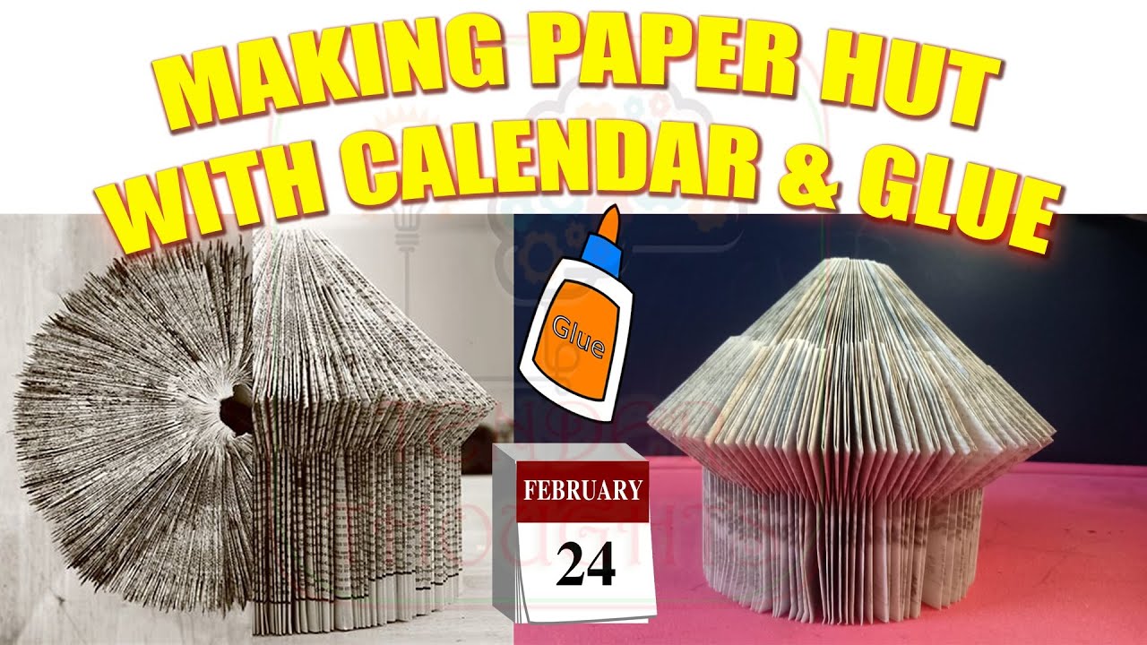 Making Paper Hut - Craft For Kids - YouTube
