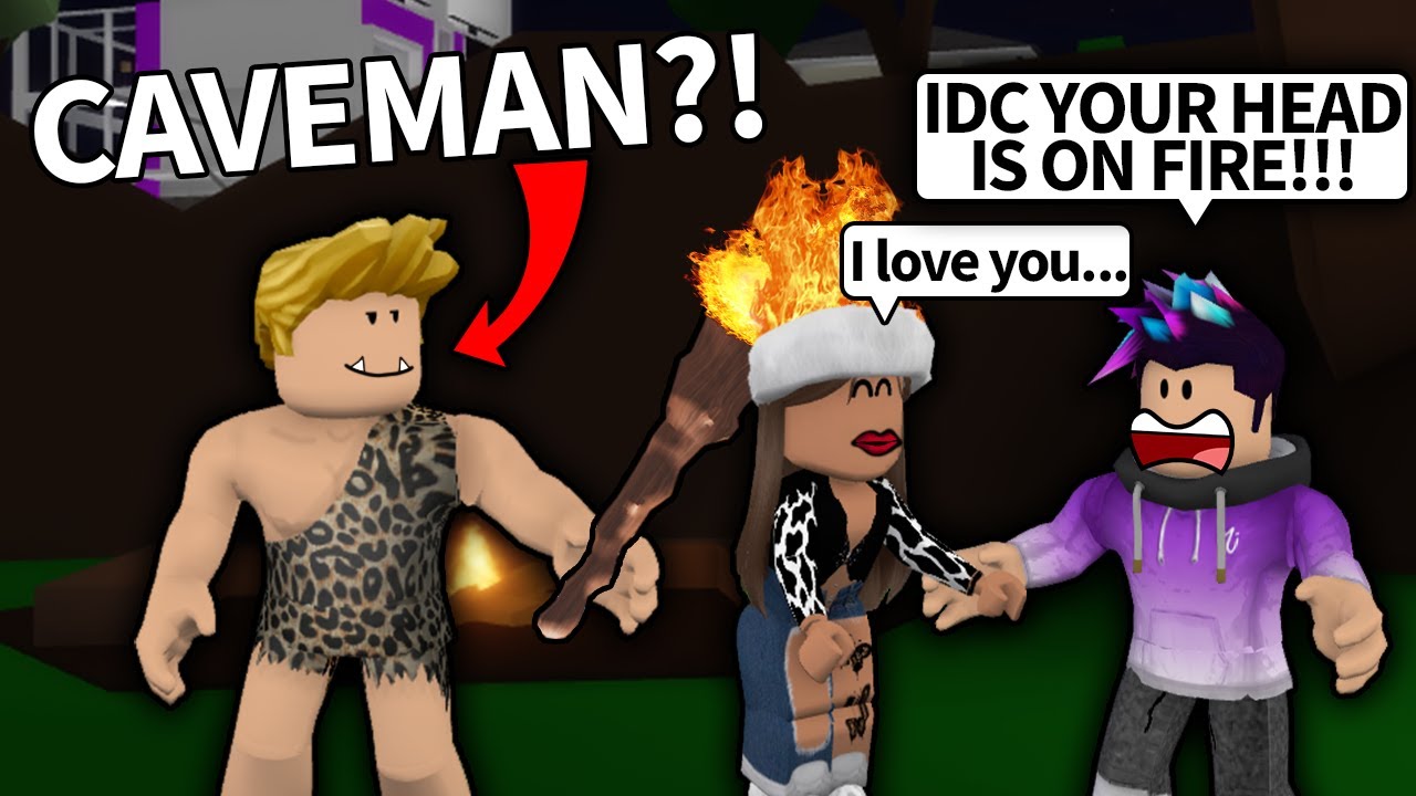 I BECAME A CAVEMAN... | Roblox Brookhaven 🏡RP Funny Moments - YouTube