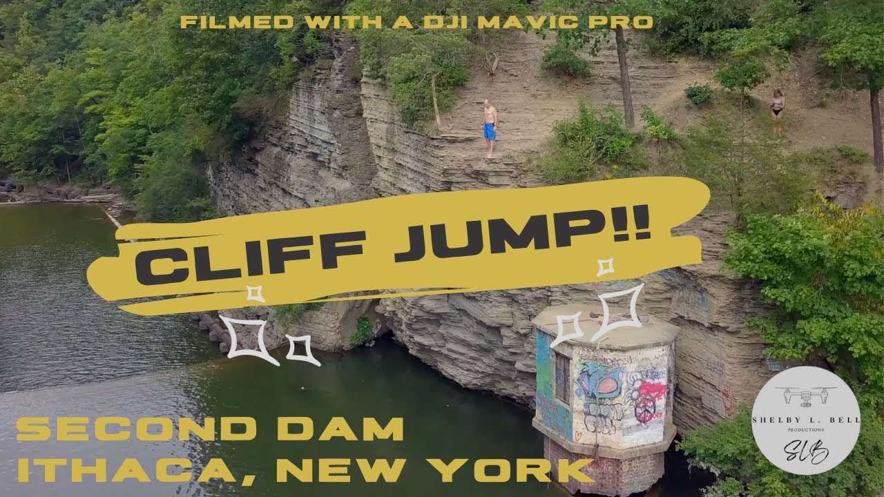 Second Dam Cliff Jump - Ithaca New York - Summer - YouTube