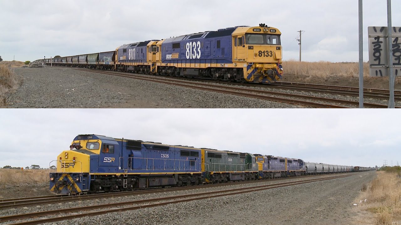 Grain Trains Cross: Quad SSR C Class & Twin Pacific National 81 Class ...