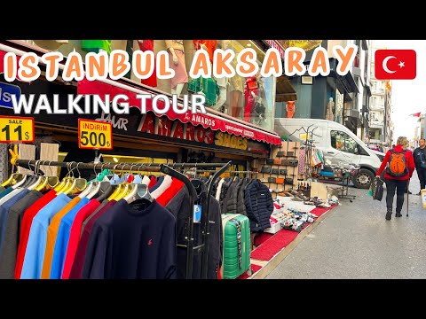 Aksaray District Walking Tour 4K HDR | Turkey, Istanbul | Istanbul Aksaray | Parivish World