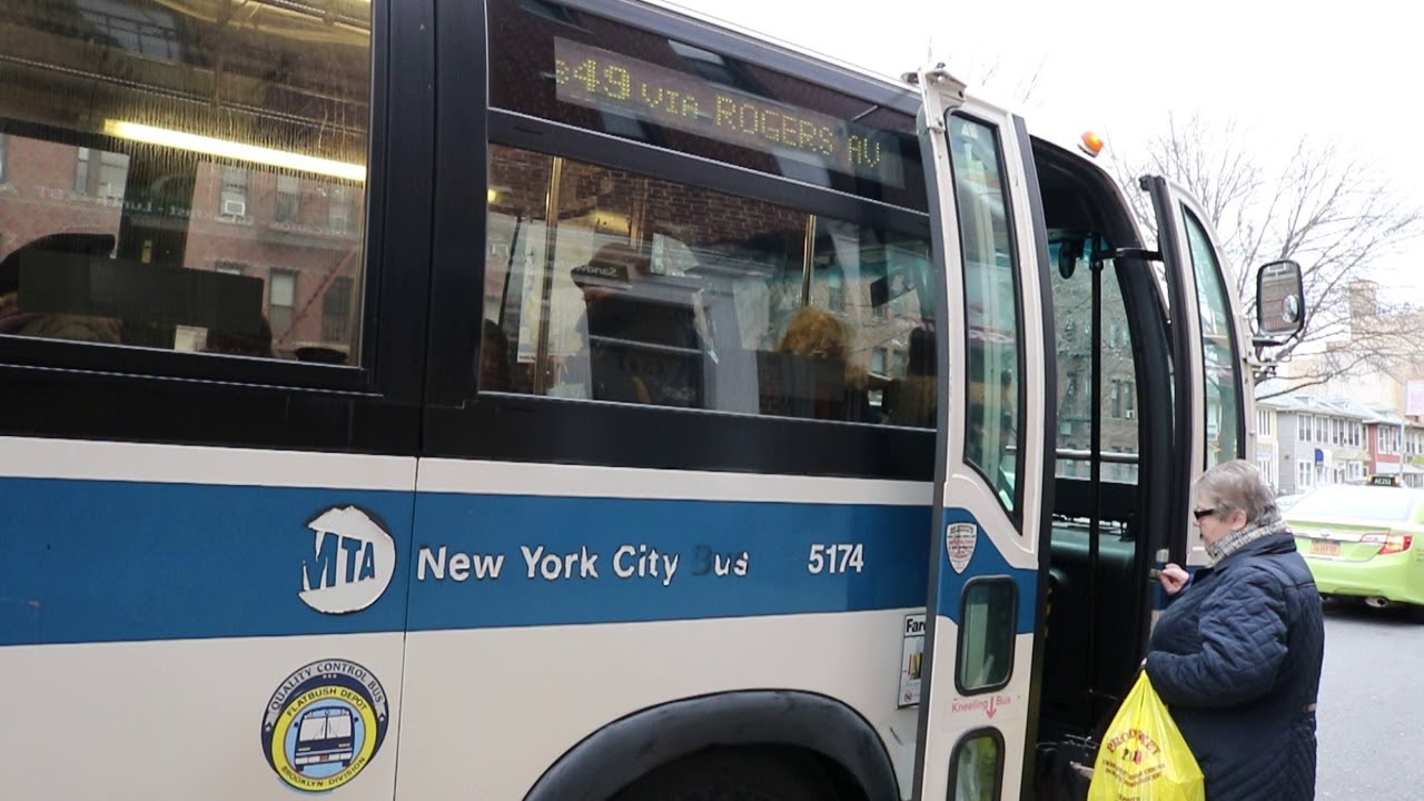 MTA New York City Bus: 1999 Nova Bus RTS 5174 on the B49 Bus. - YouTube