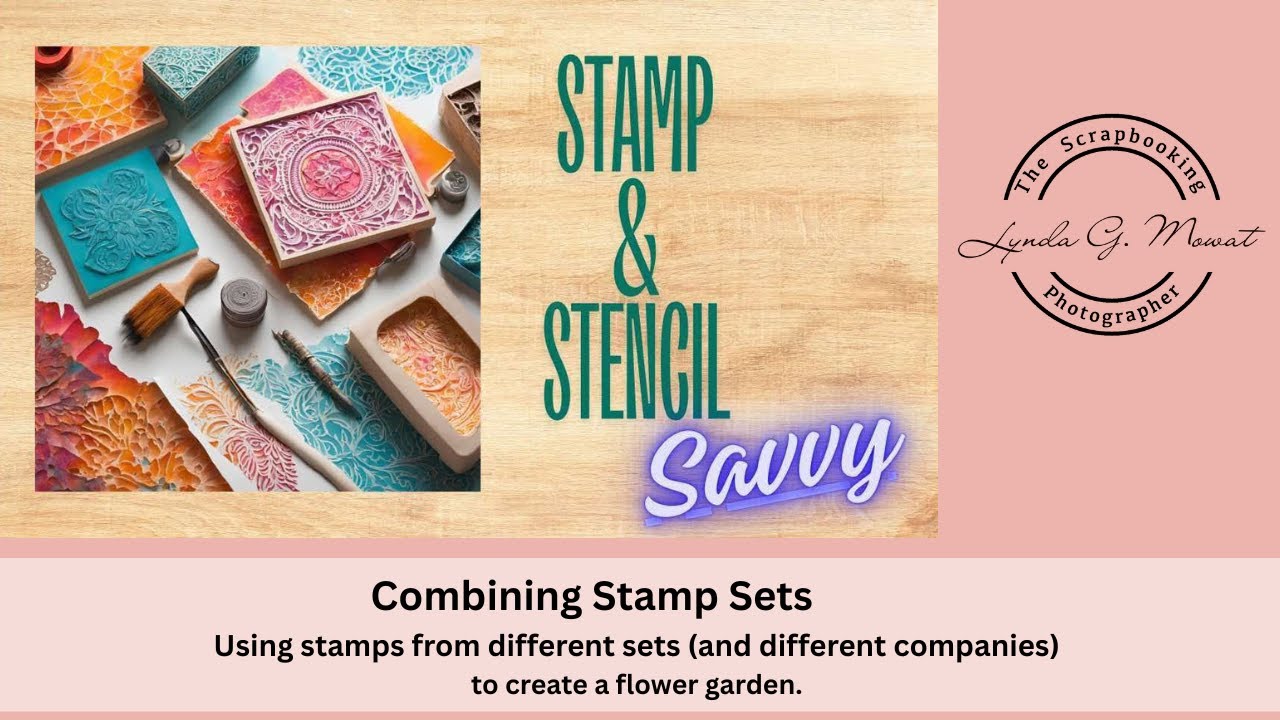 Stamp and Stencil Savvy - flower garden - YouTube