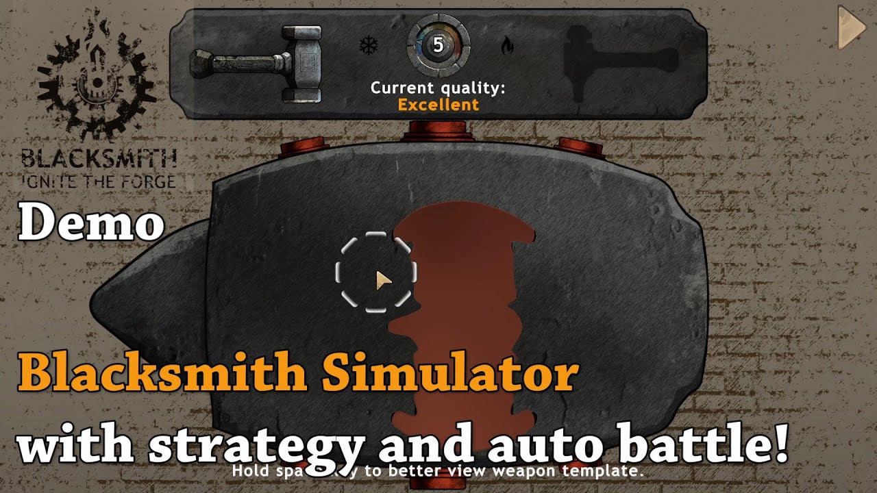 Blacksmith Simulator with strategy and auto battle! - Let's Try ...